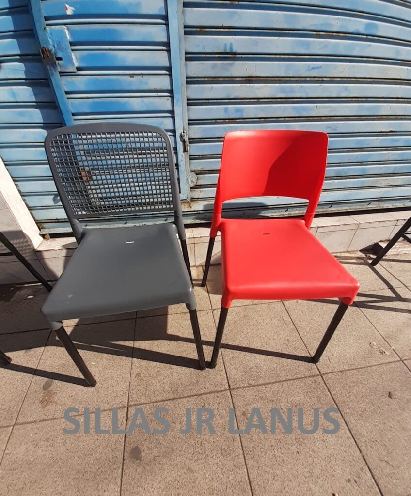 Sillas Plásticas Apilables – Varios Colores – Para Exterior – Sillas JR